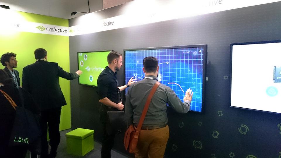 Large-scale touchscreens amaze visitors at dmexco 2016