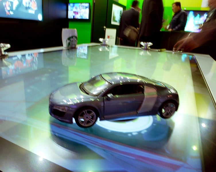 Object recognition for large touch screens